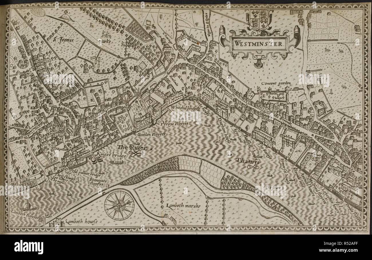 Map of Westminster. [London], 1593. Source: T.799.(2). Language ...