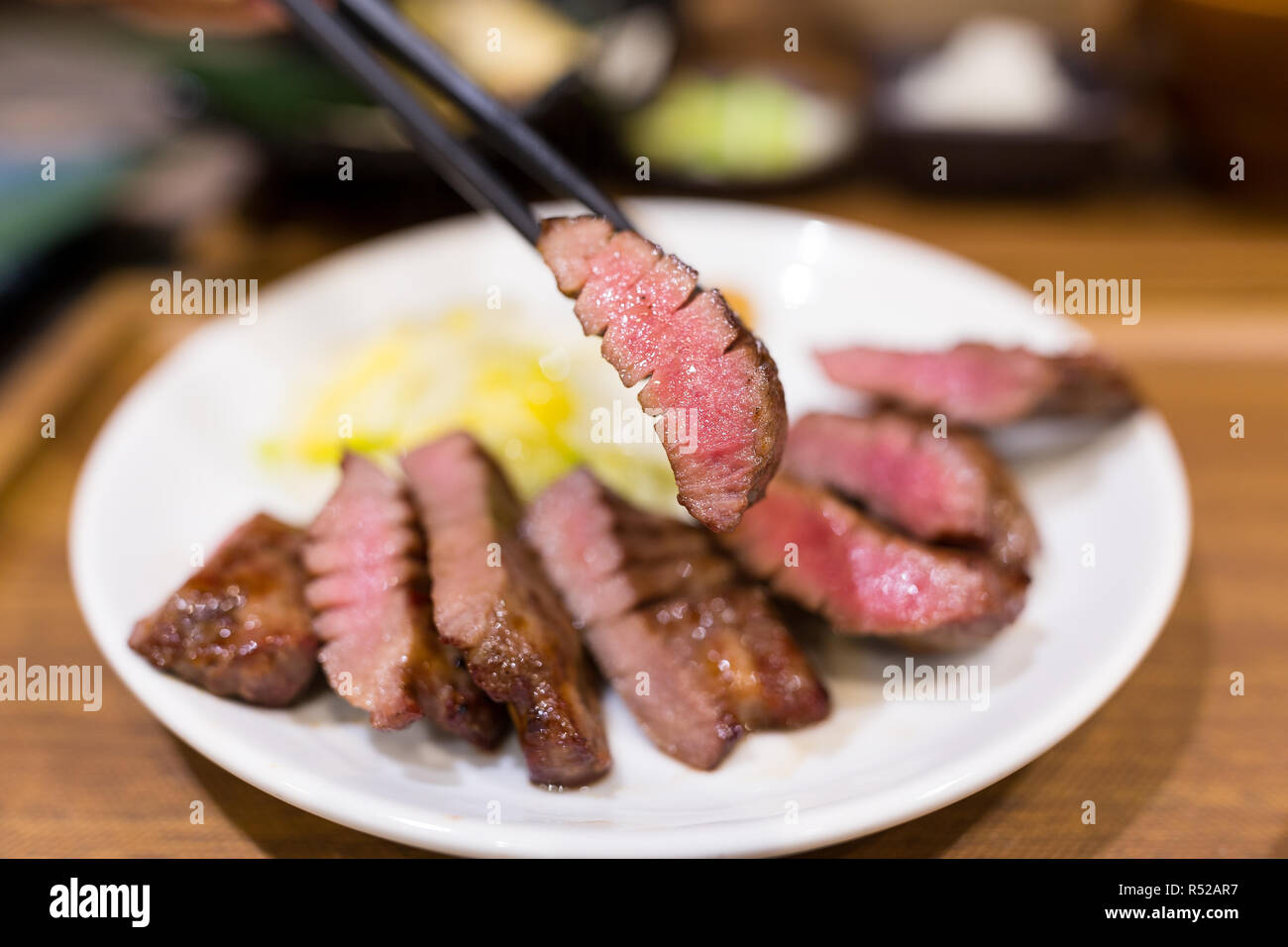 Grilled Japanese beef Stock Photo - Alamy