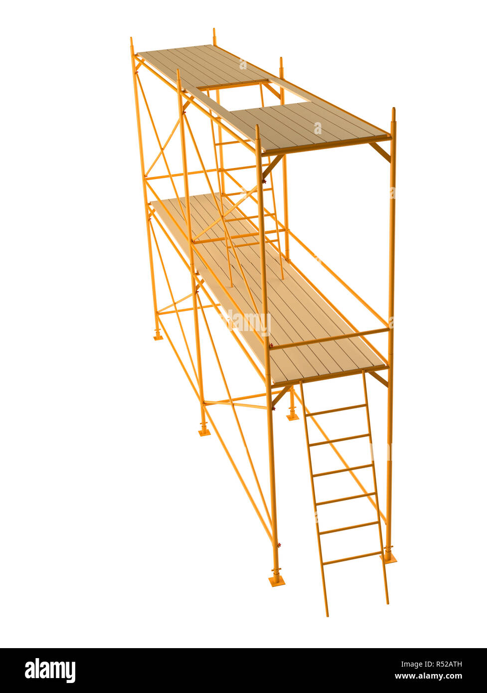 Scaffold isolated on white background Stock Photo - Alamy