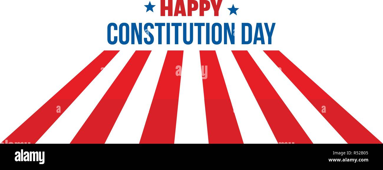 Usa constitution day logo icon. Flat illustration of usa constitution ...