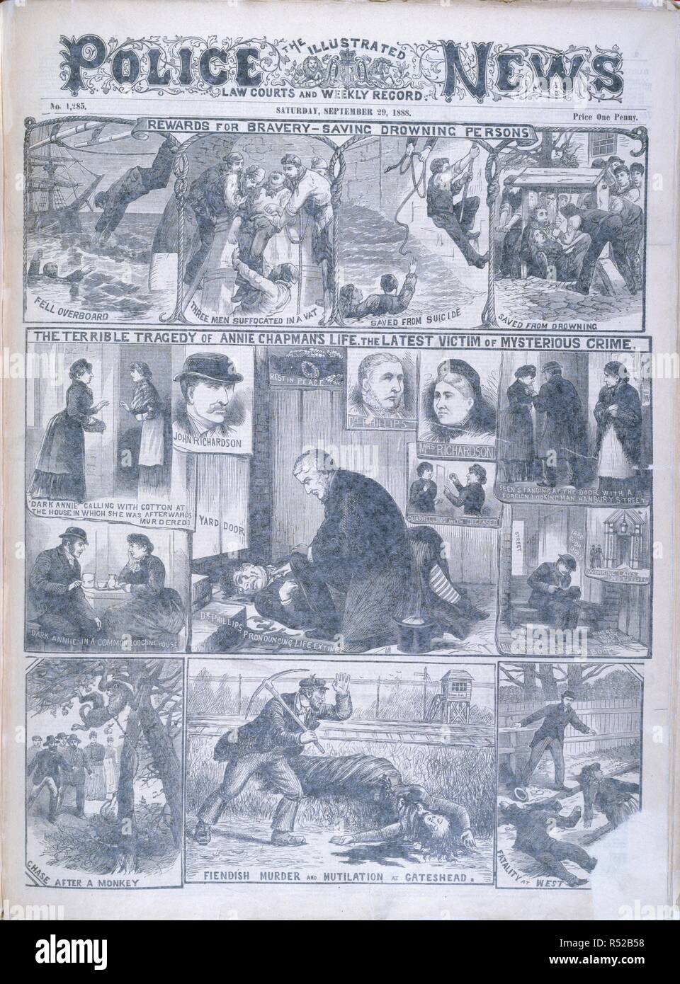 Annie Chapman. The Illustrated Police News. Law courts and weekly ...