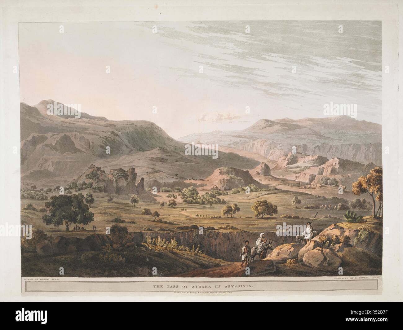 The pass of Atbara in Abyssinia. Twenty-four Views taken in St. Helena ...