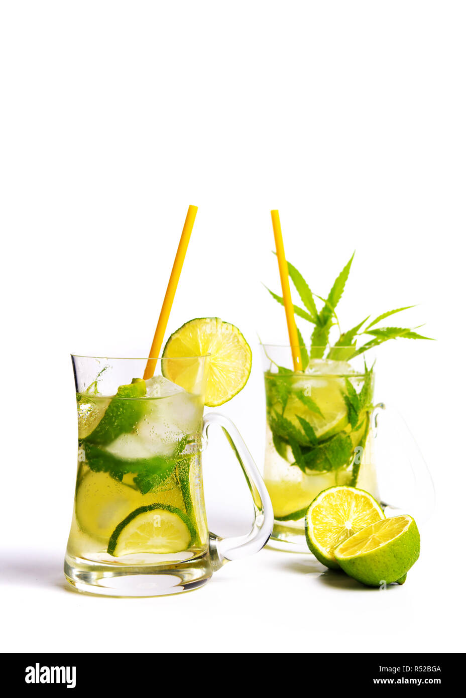 Glass lemonade bottle soda Cut Out Stock Images & Pictures - Alamy