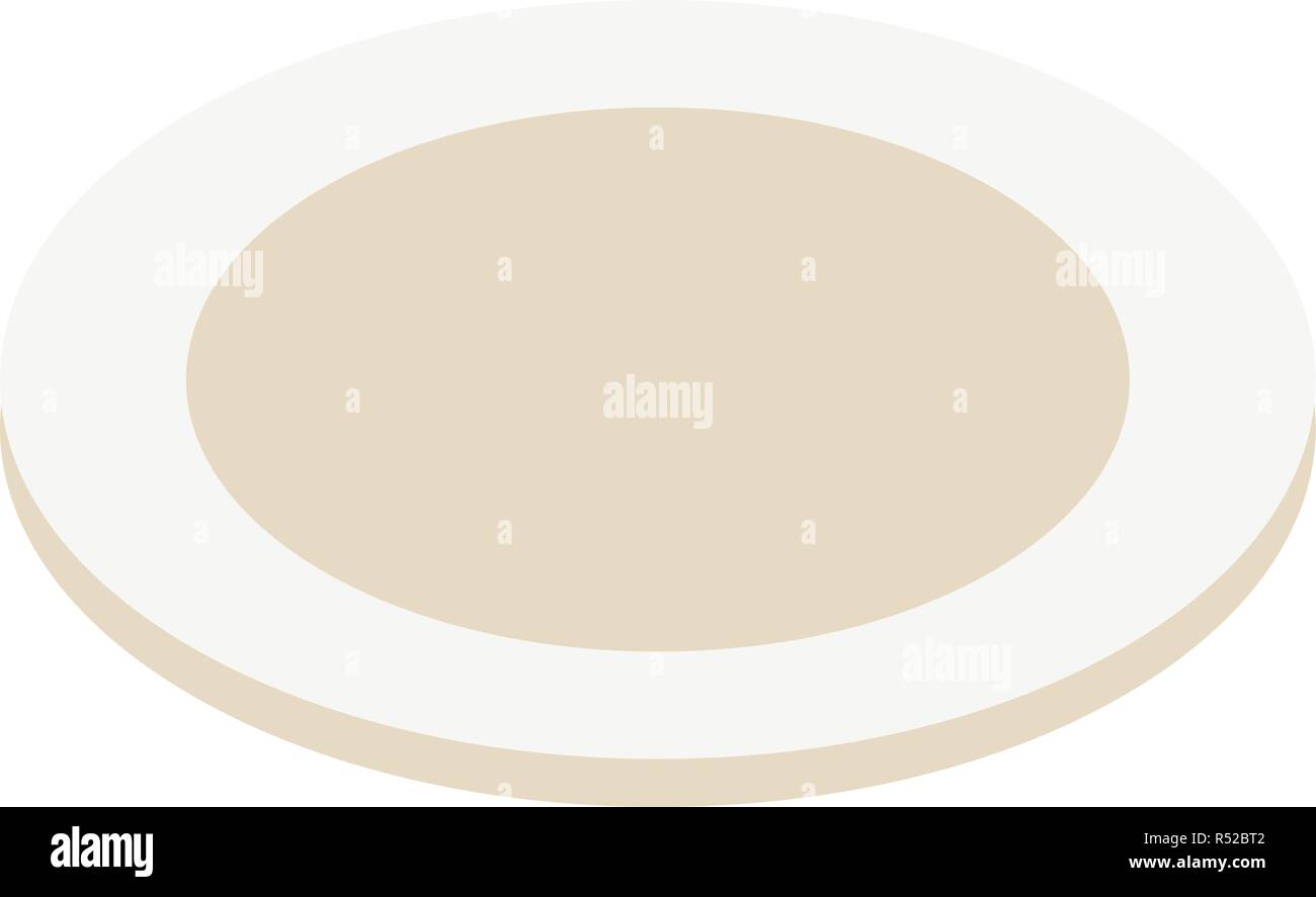 Clean plate from kitchen icon. Isometric of clean plate from kitchen ...
