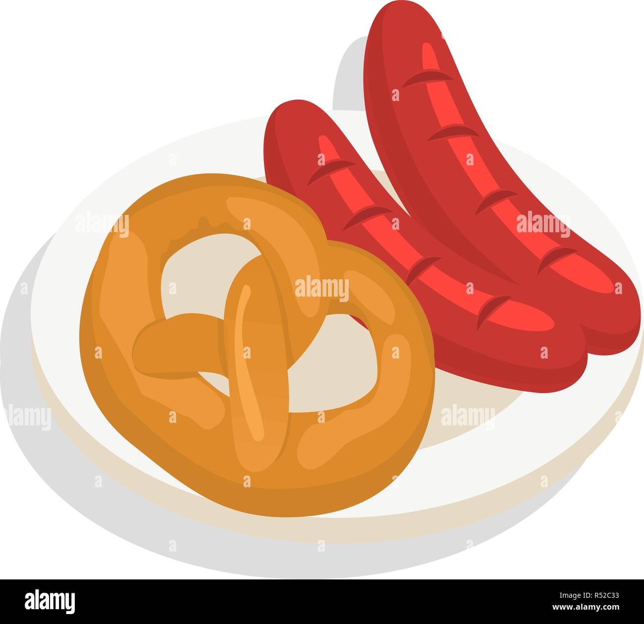 Brezel cartoon Stock Vector Images - Alamy