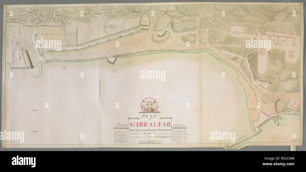 A plan of Gibraltar. PLAN of GIBRALTAR : with the new additional Work's ...