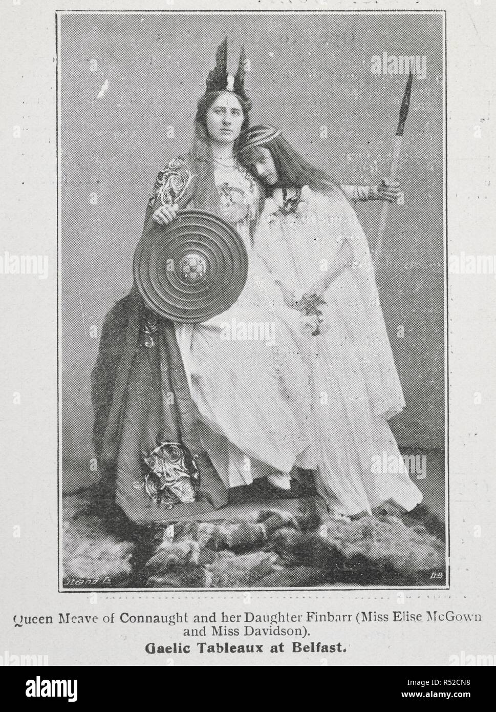 Queen Meave of Connaught and her daughter Finbarr (Miss Elise McGown ...