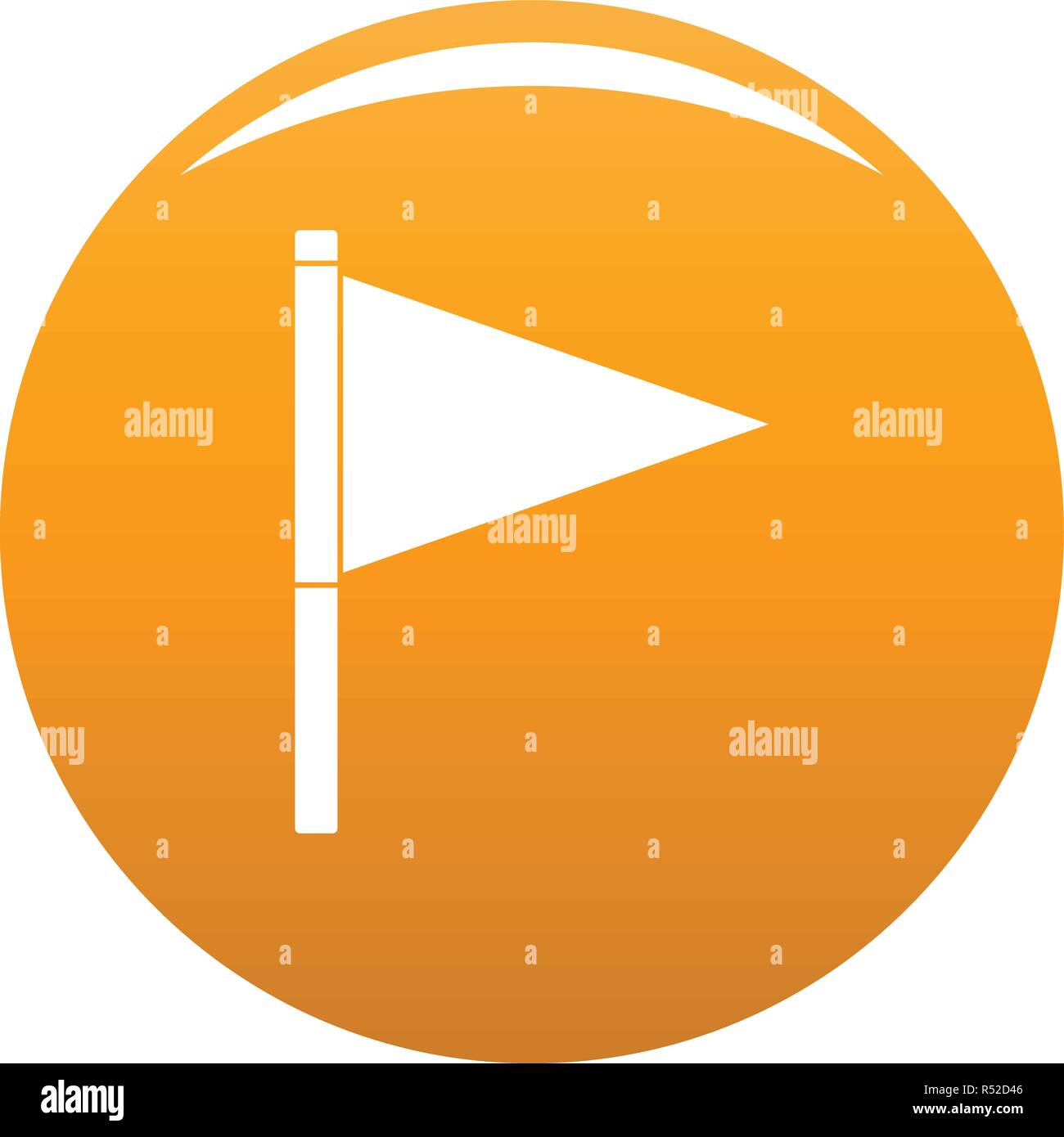 Destination flag icon. Simple illustration of destination flag vector ...