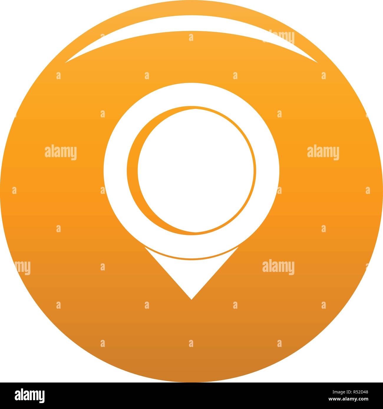 Reminder pin icon. Simple illustration of reminder pin vector icon for ...