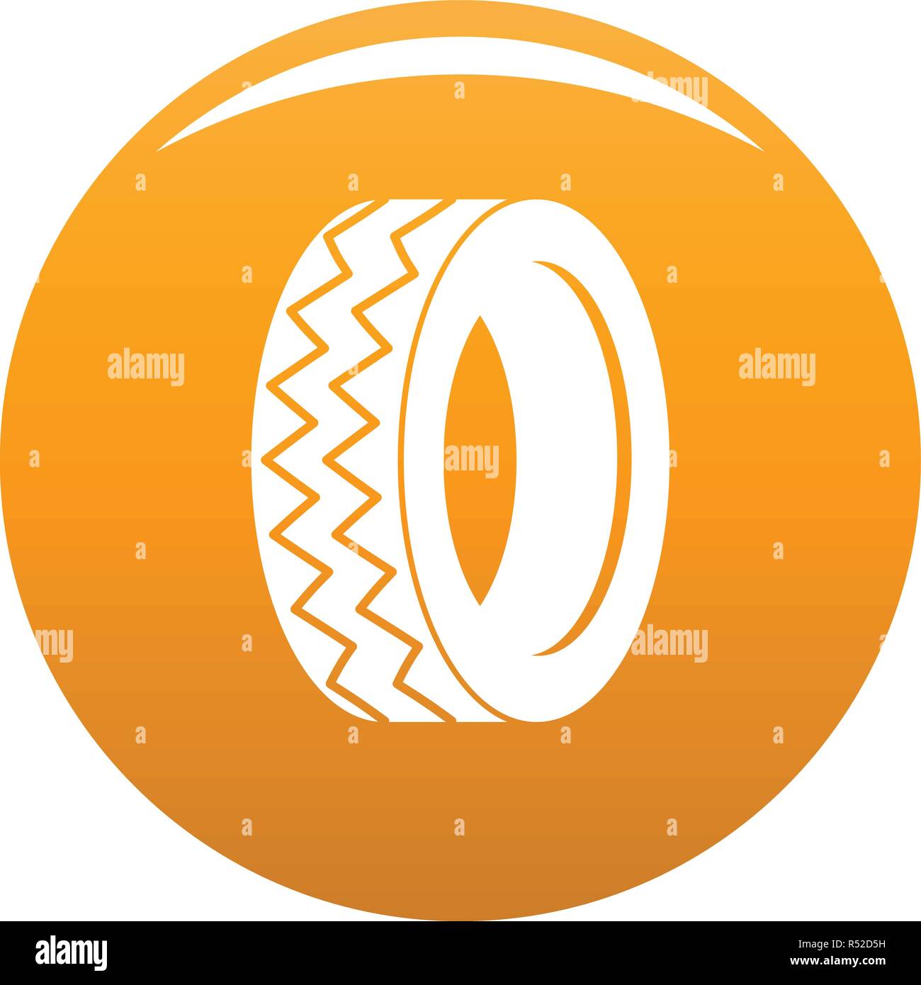 Round tire icon. Simple illustration of round tire vector icon for any ...
