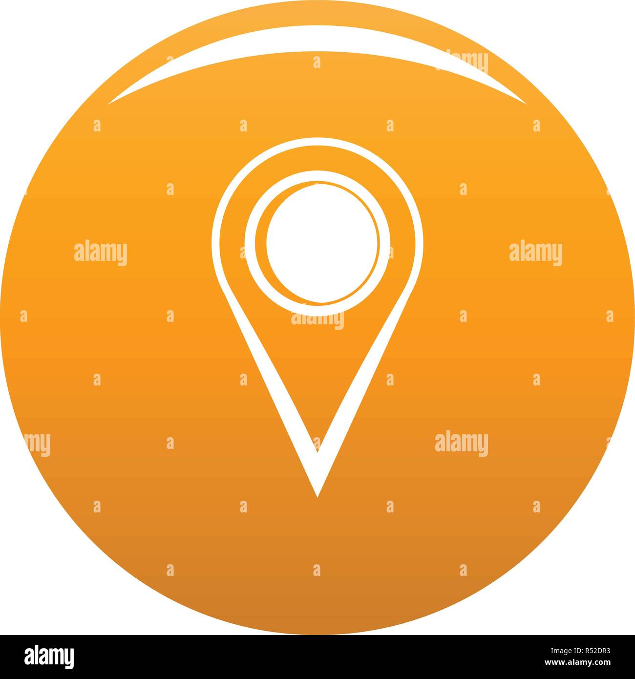 Location mark icon. Simple illustration of location mark vector icon ...