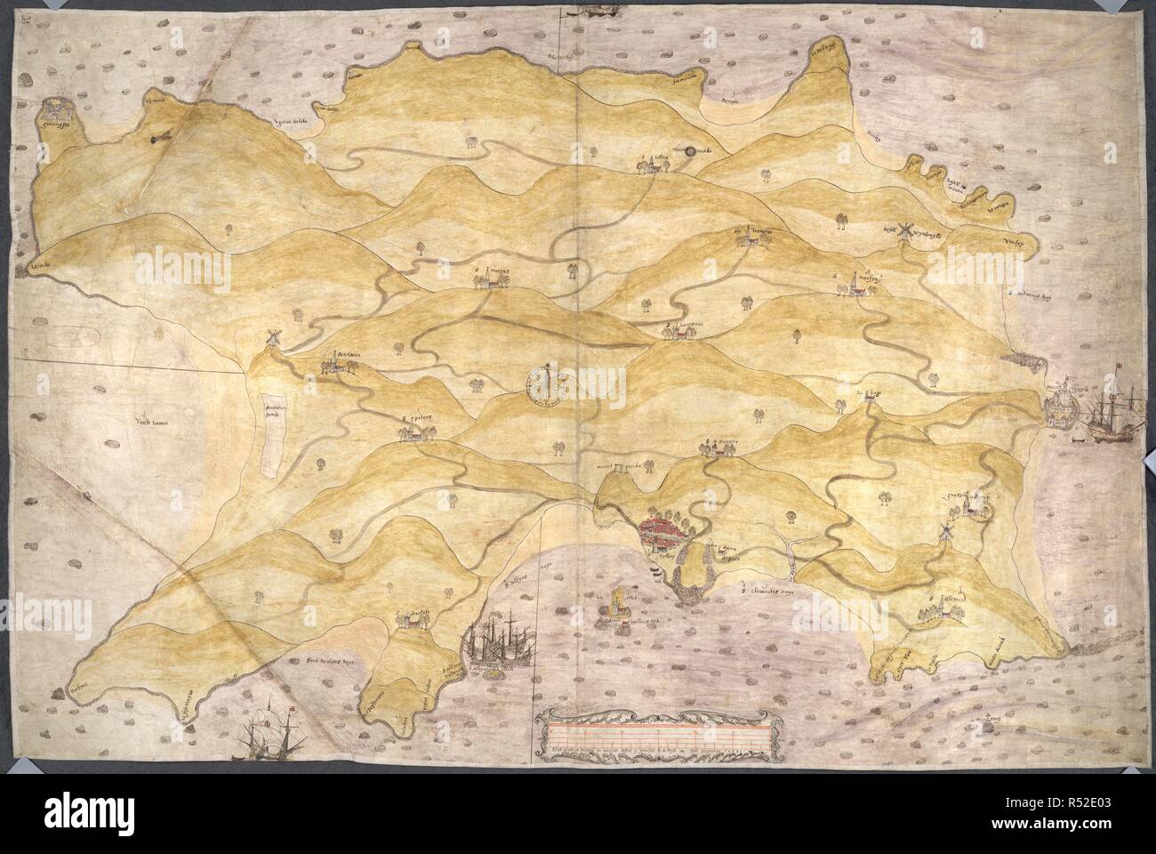 Map Jersey Channel Islands High Resolution Stock Photography and Images ...