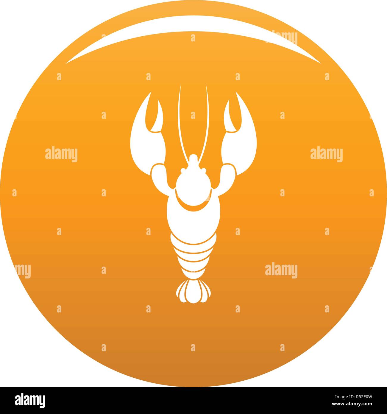 Lobster icon. Simple illustration of lobster vector icon for any design ...