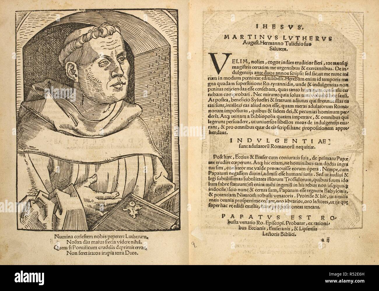 Portrait of Martin Luther (1483-1546). German monk, former Catholic ...