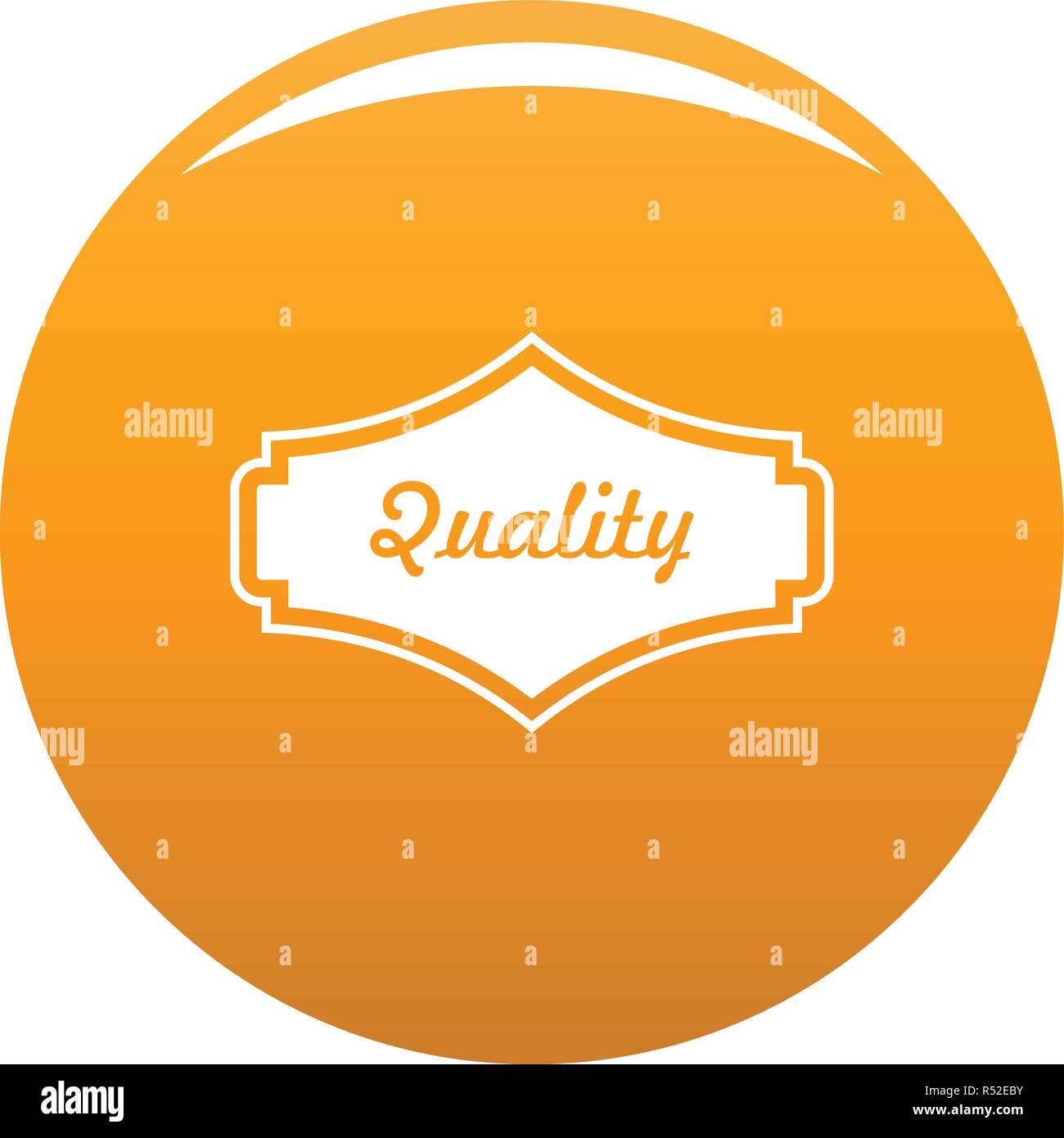 Quality label icon. Simple illustration of quality label vector icon ...