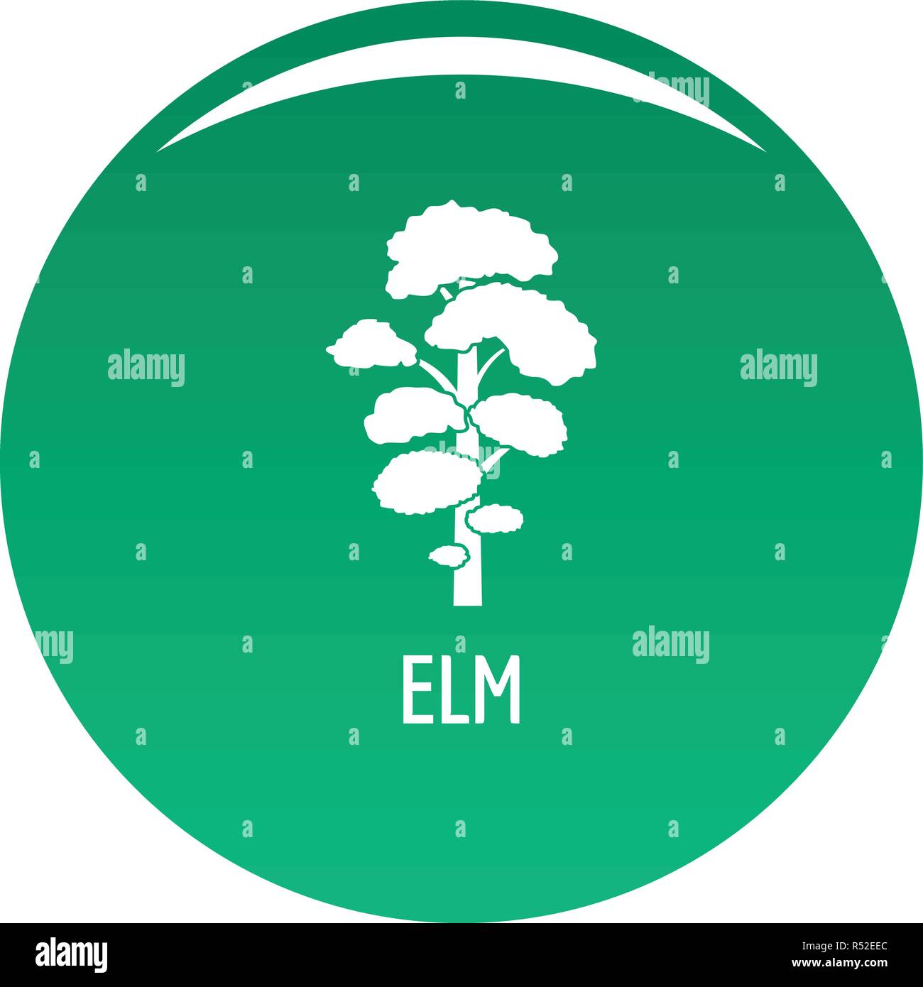 Elm tree icon. Simple illustration of elm tree vector icon for any ...