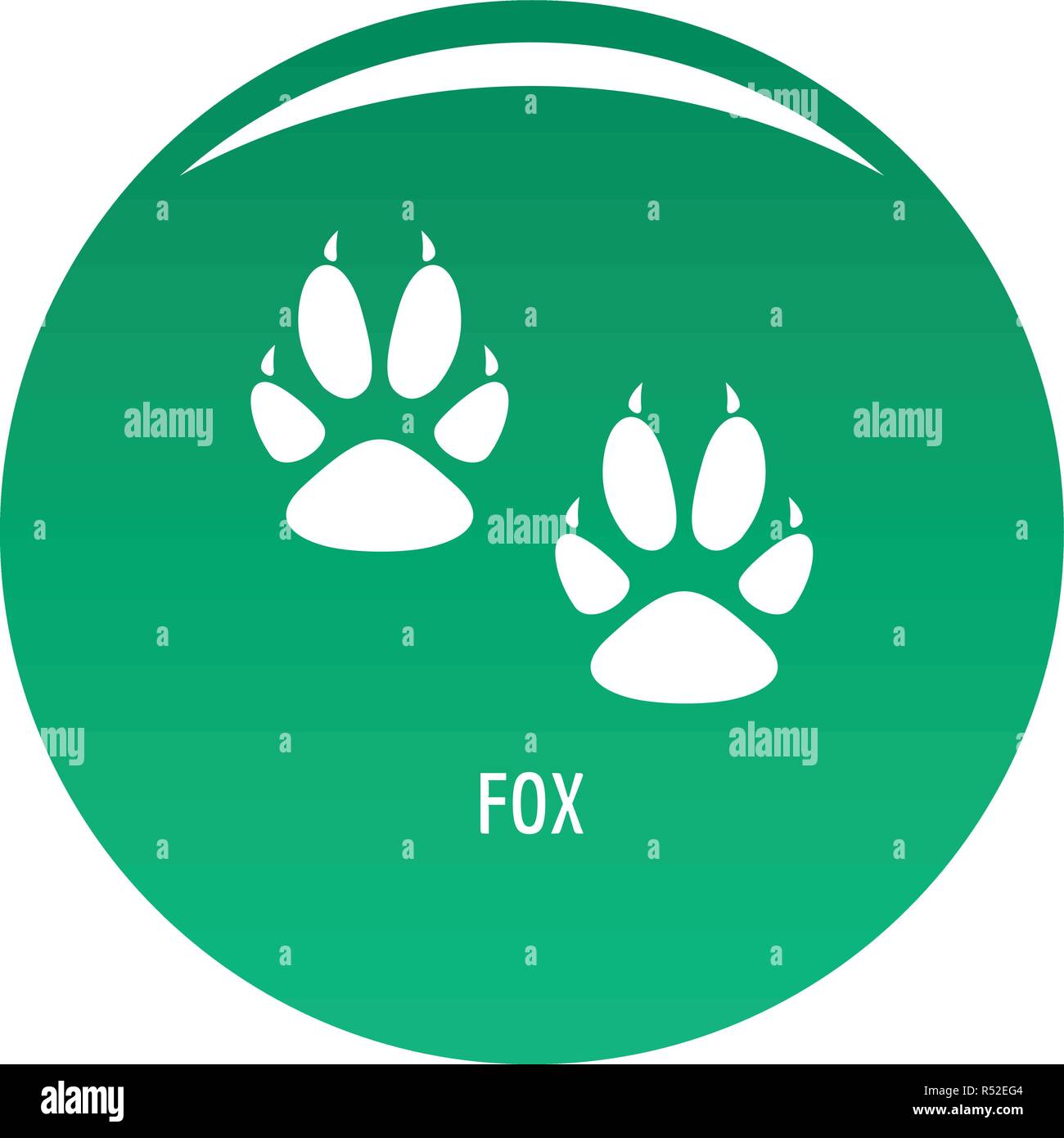 Fox step icon. Simple illustration of fox step vector icon for any ...