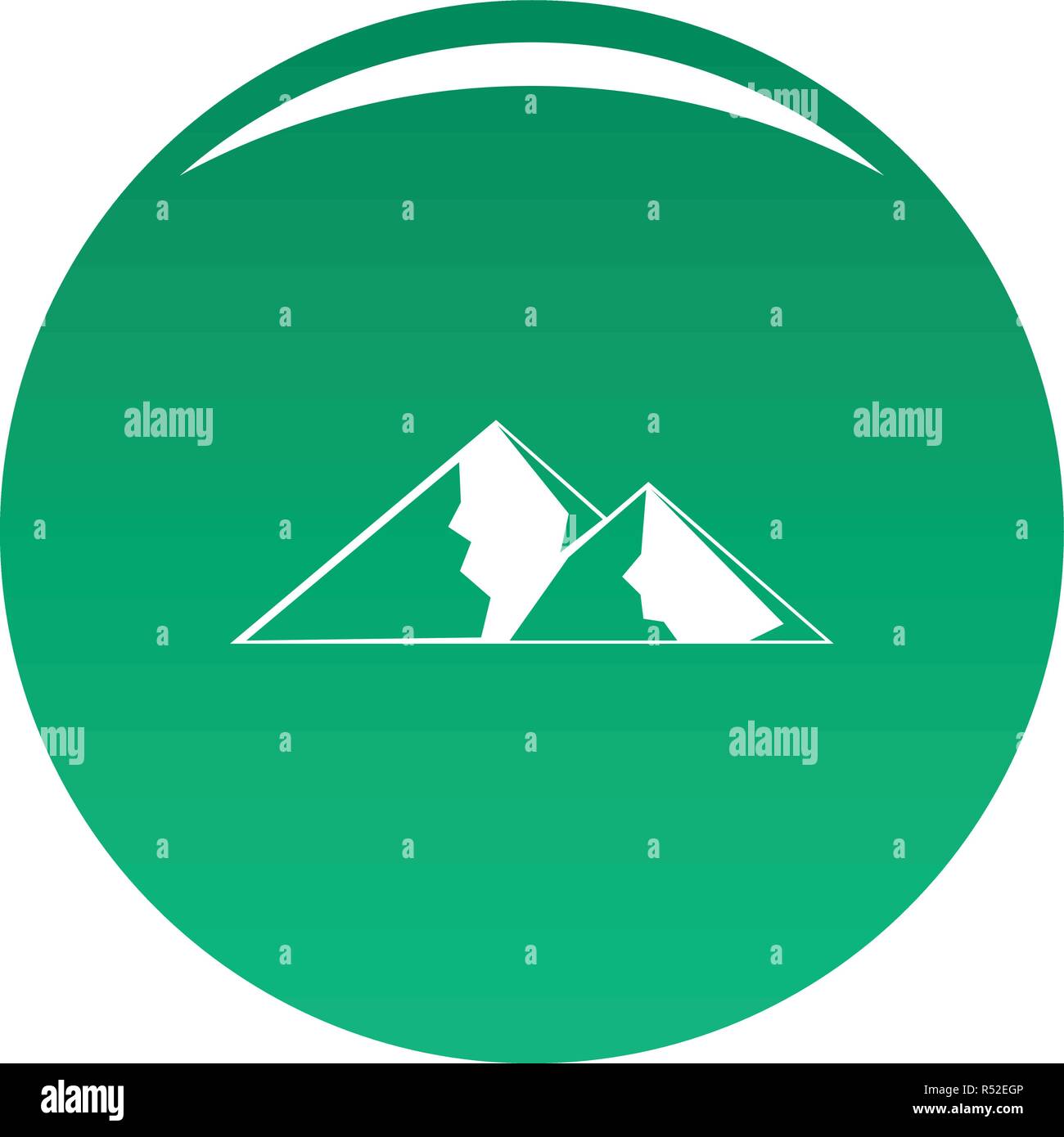 Mountain for extremal icon. Simple illustration of mountain for ...