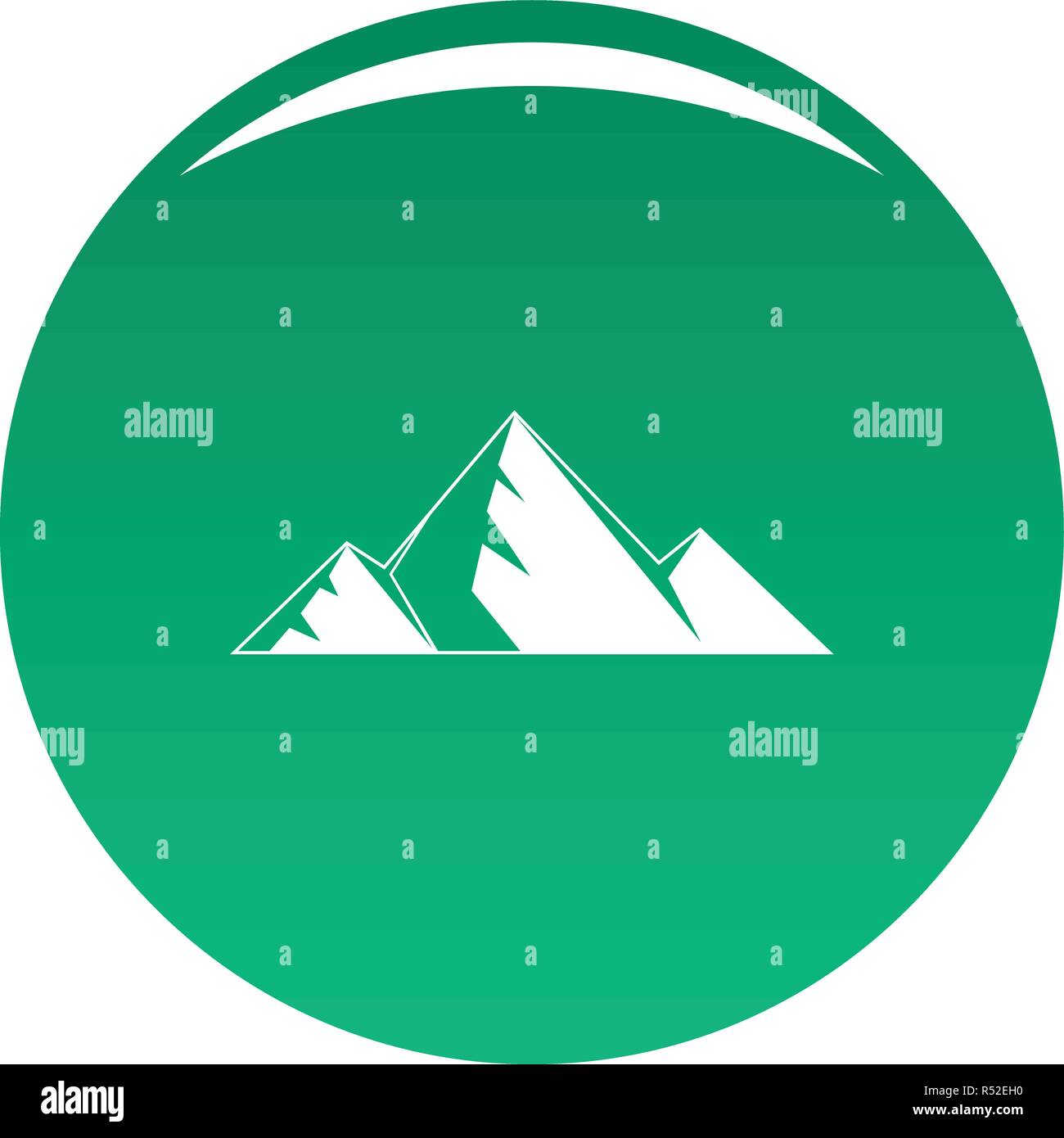 Mountain peak icon. Simple illustration of mountain peak vector icon ...