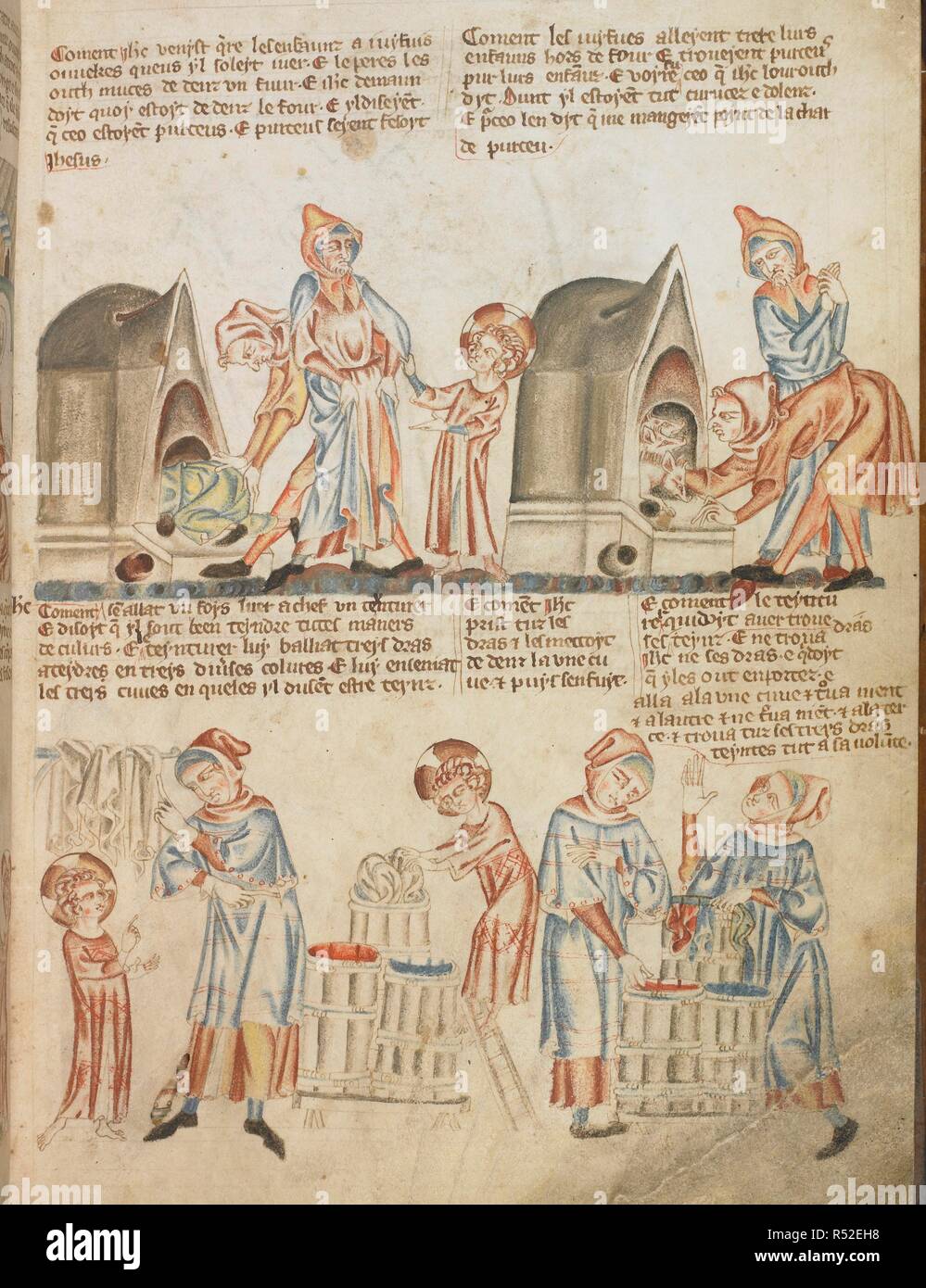 Two further miracles from Christ's childhood: children turned into pigs ...