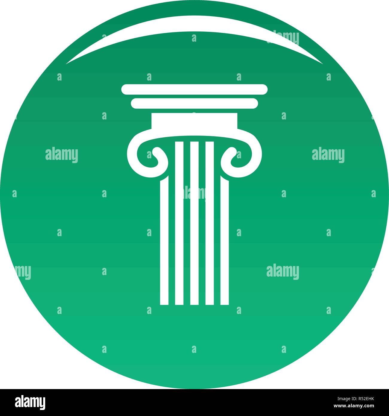 Double columned column icon. Simple illustration of double columned ...