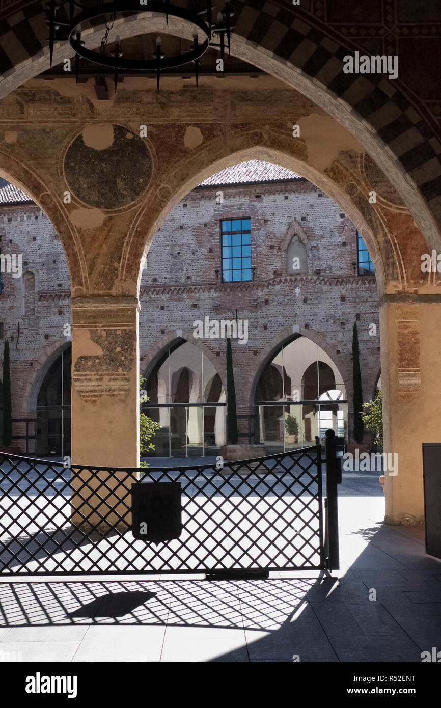 Italy, Lombardia, Cassano Adda - Castle built in the Middle Ages ...
