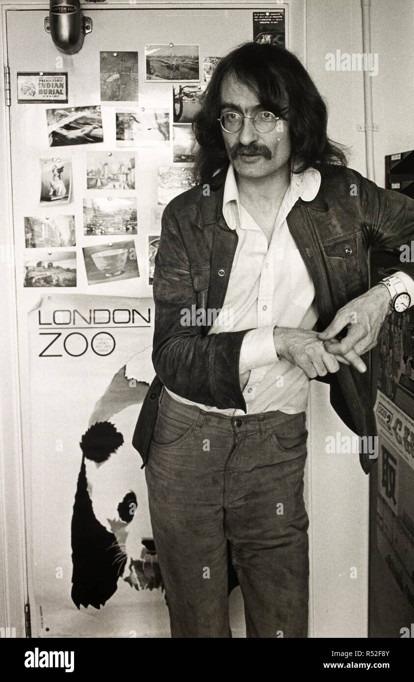 George Macbeth 1973. Monochrome. Source: FG1562-2-26a Stock Photo - Alamy