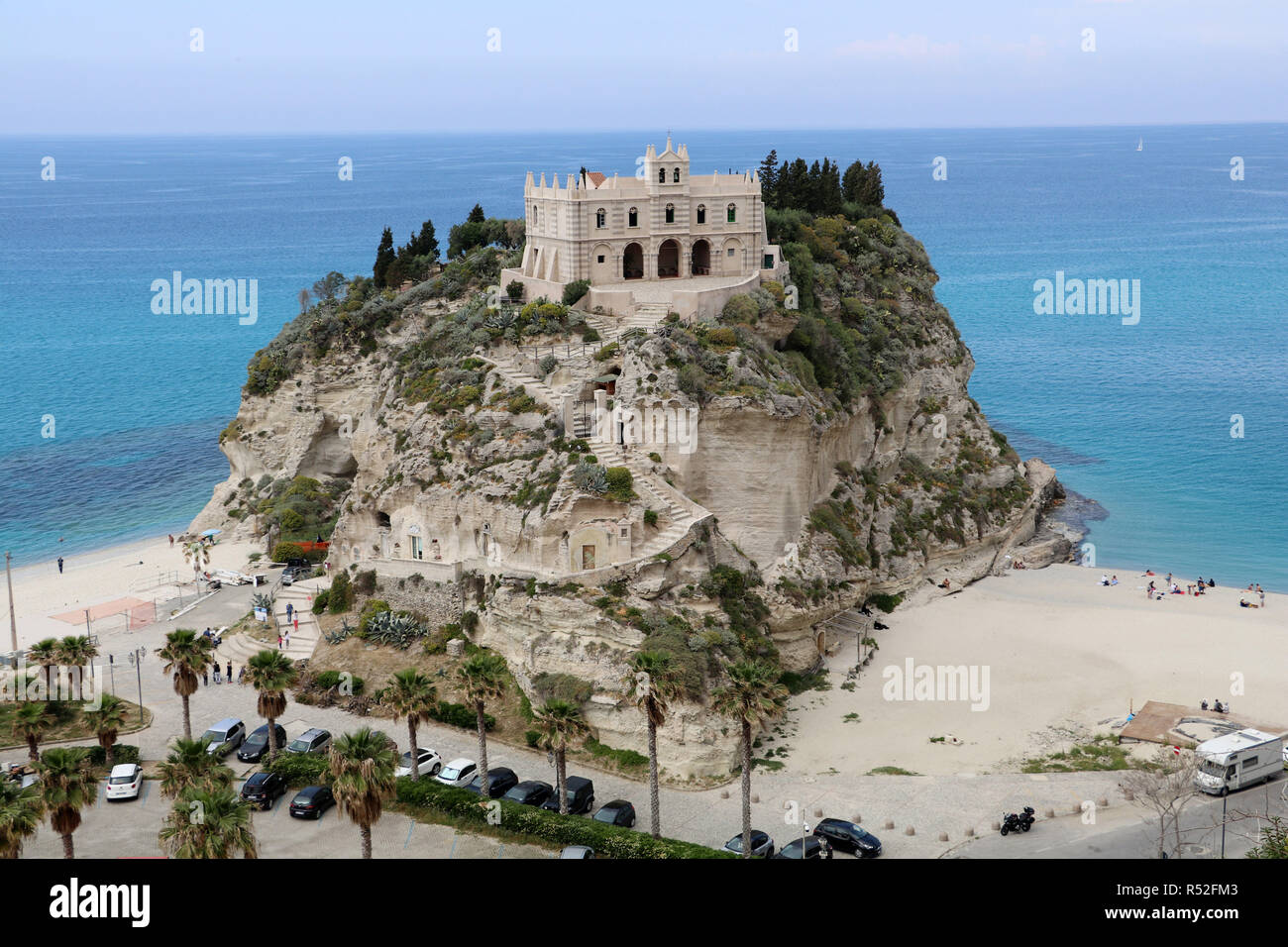 Italy, Calabria, Tropea, Santa Maria dell'Isola sanctuary Stock Photo ...
