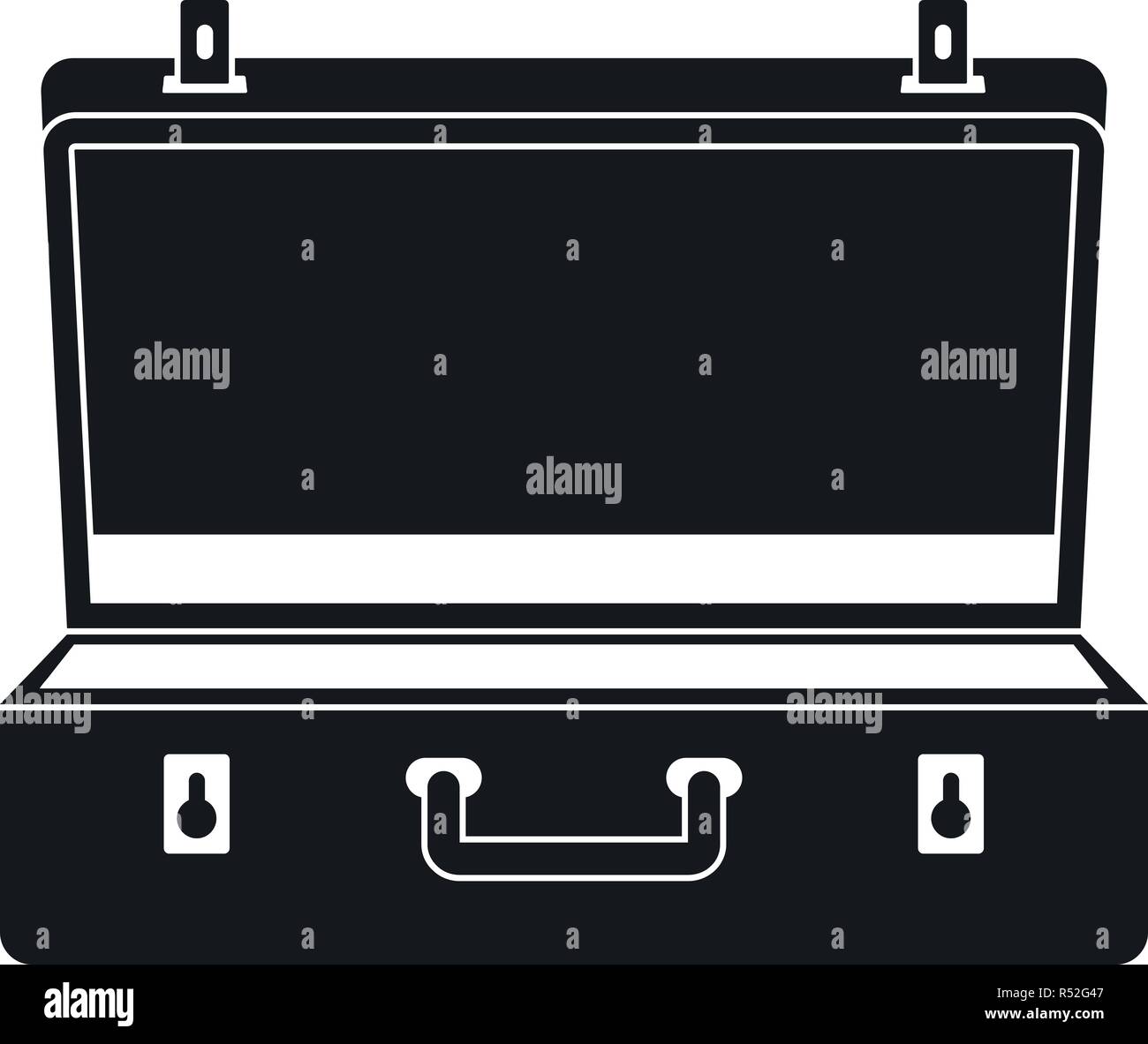 Travel case icon. Simple illustration of travel case vector icon for ...