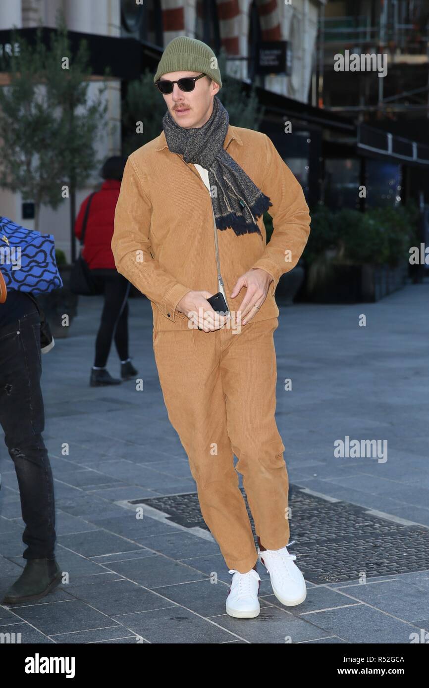Benedict Cumberbatch seen at Global studios were he did radio ...