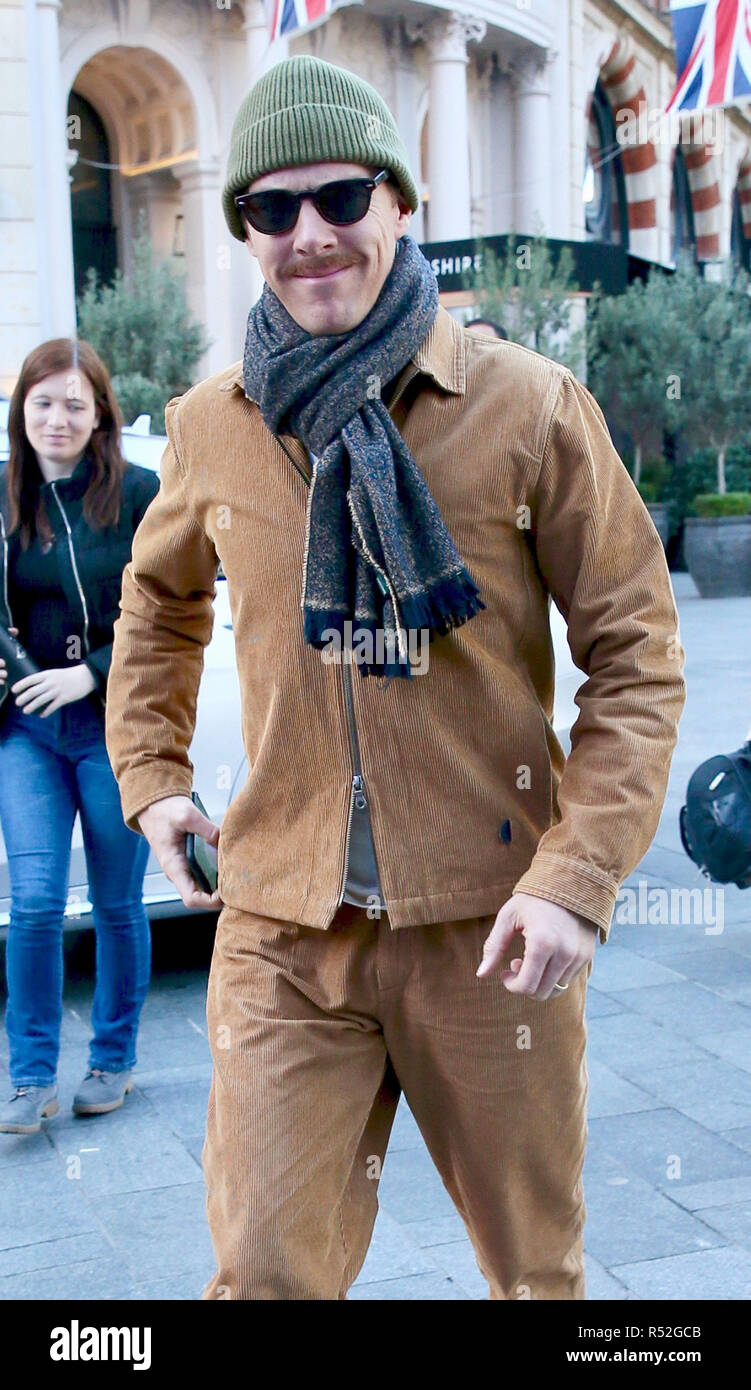 Benedict Cumberbatch seen at Global studios were he did radio ...