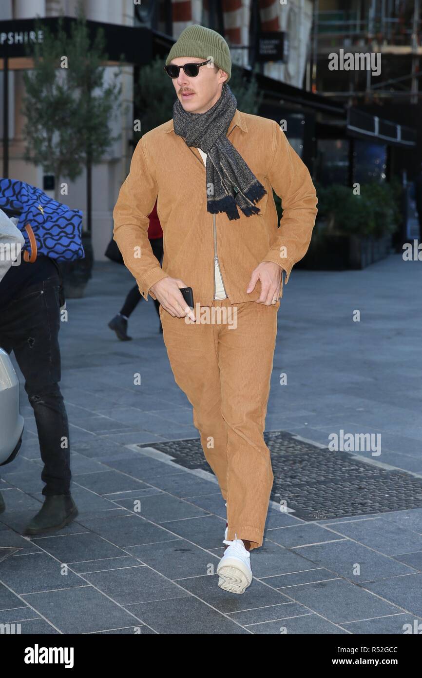 Benedict Cumberbatch seen at Global studios were he did radio ...