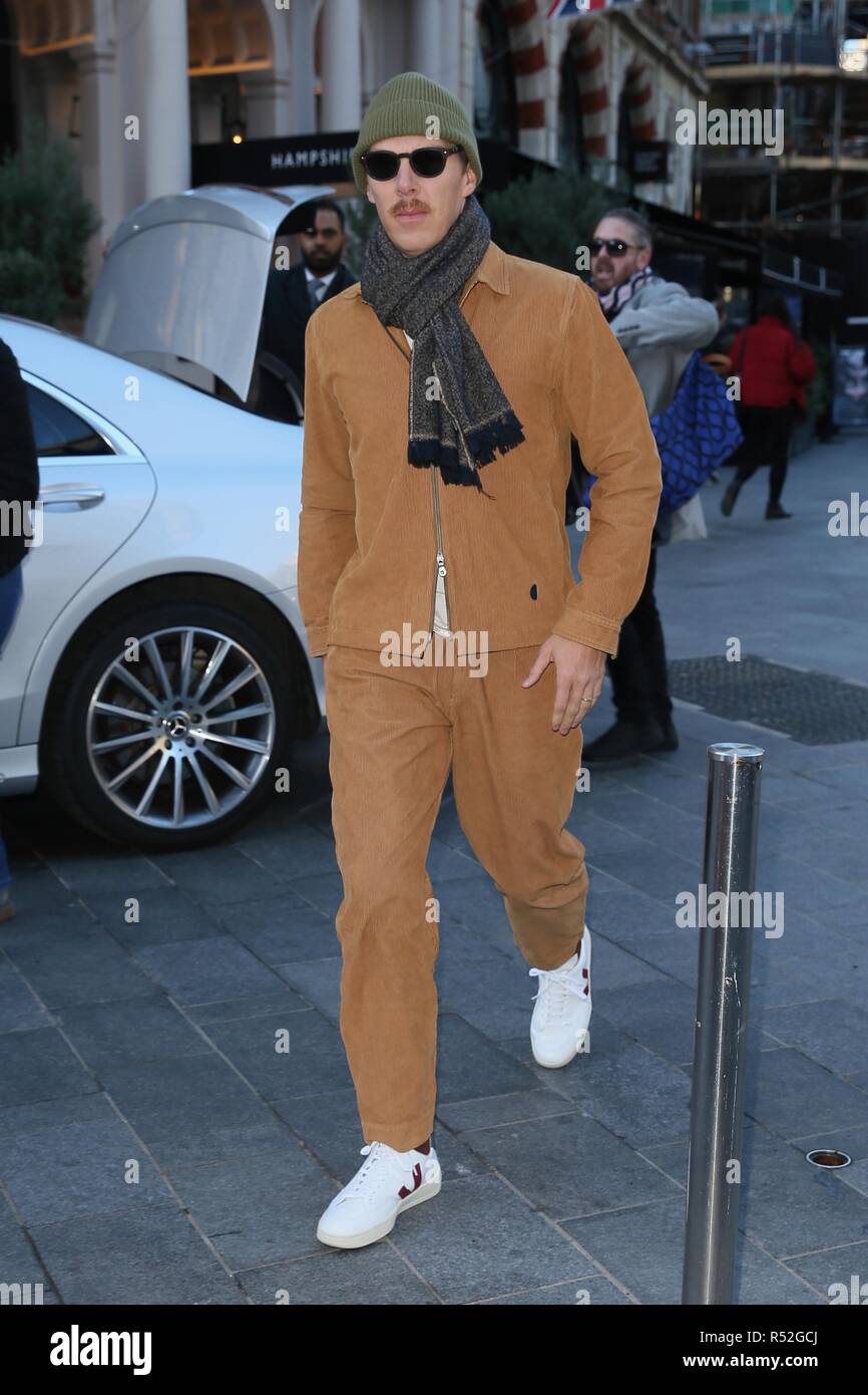 Benedict Cumberbatch seen at Global studios were he did radio ...