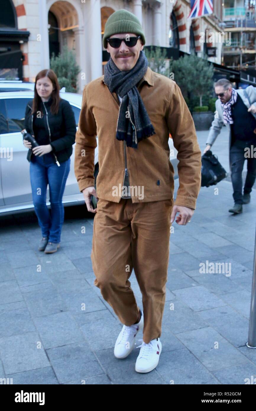 Benedict Cumberbatch seen at Global studios were he did radio ...
