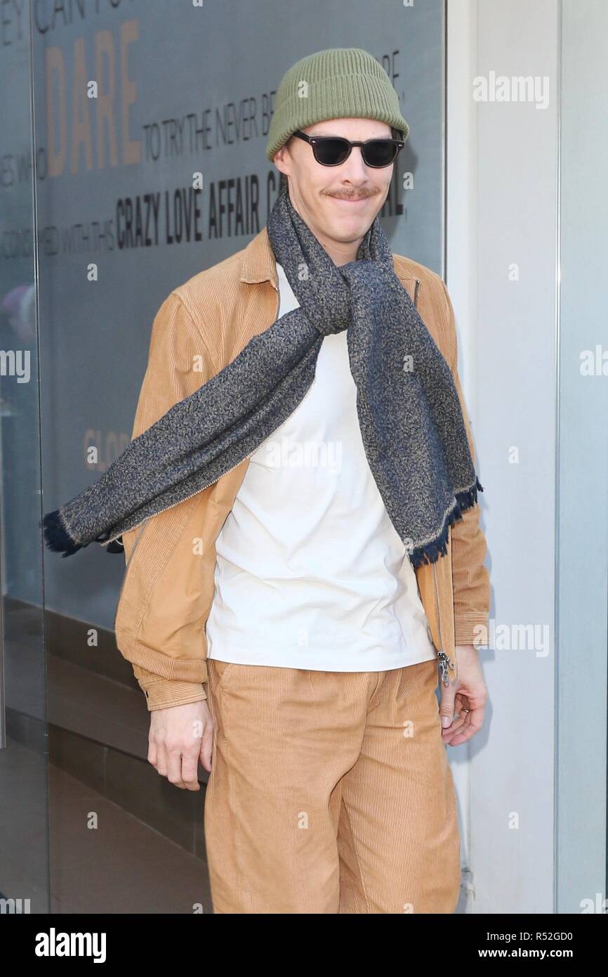 Benedict Cumberbatch seen at Global studios were he did radio ...