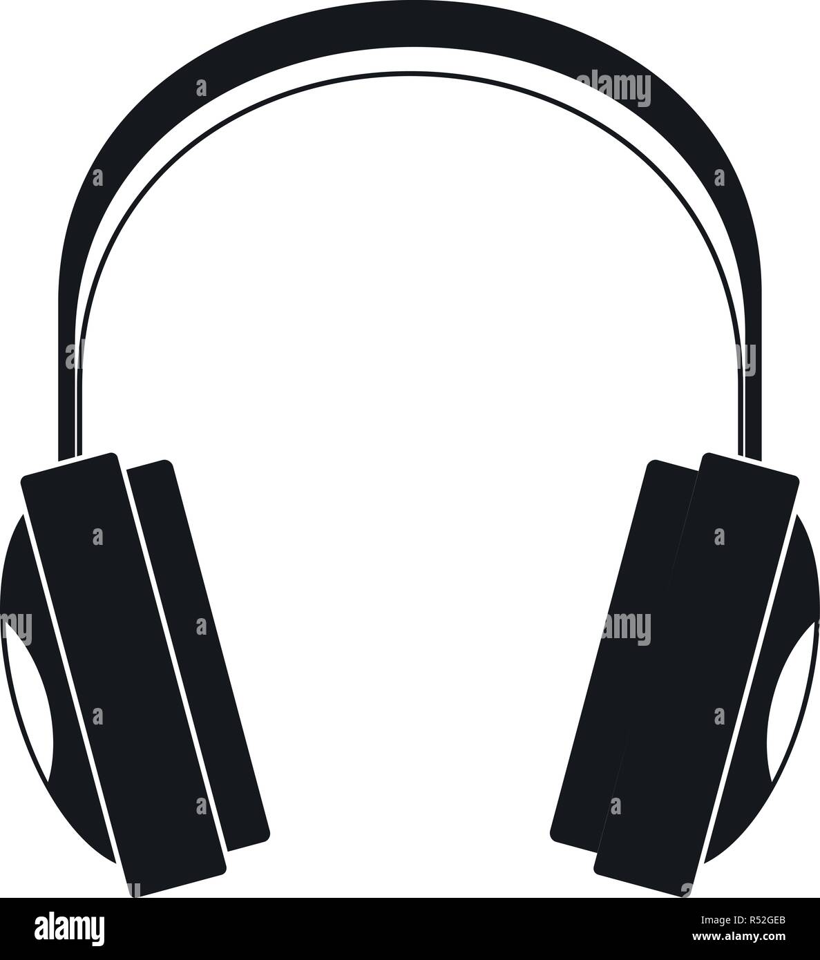 Wireless headphones icon. Simple illustration of wireless headphones ...