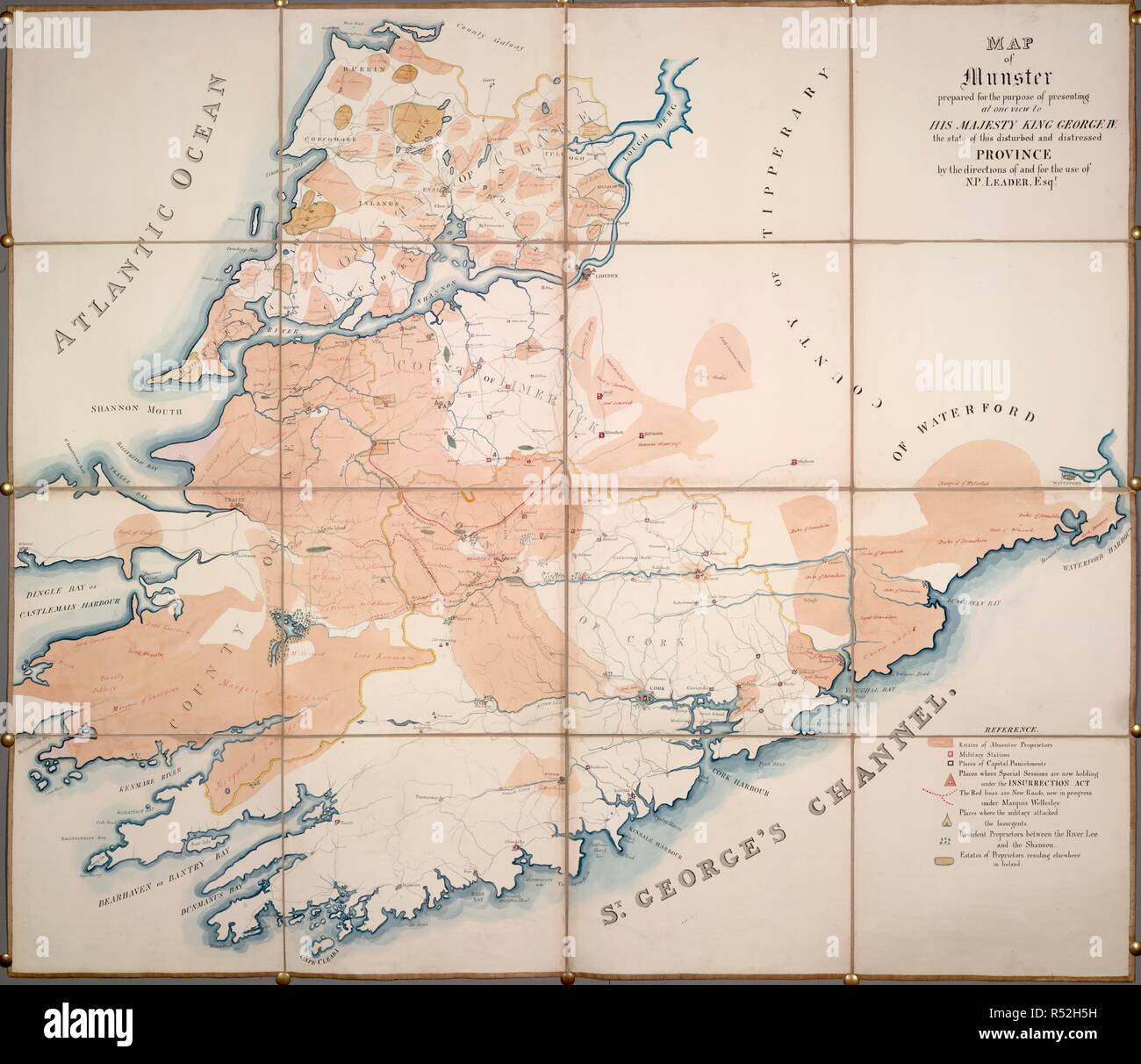 Map of Munster. Map of Munster. Ireland; circa 1828. [Whole map] Map of ...