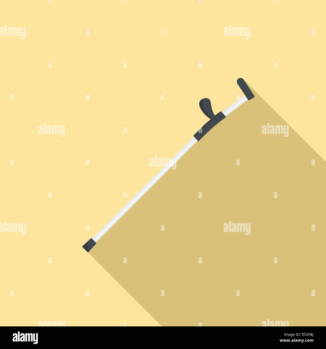 Modern walking stick icon. Flat illustration of modern walking stick ...