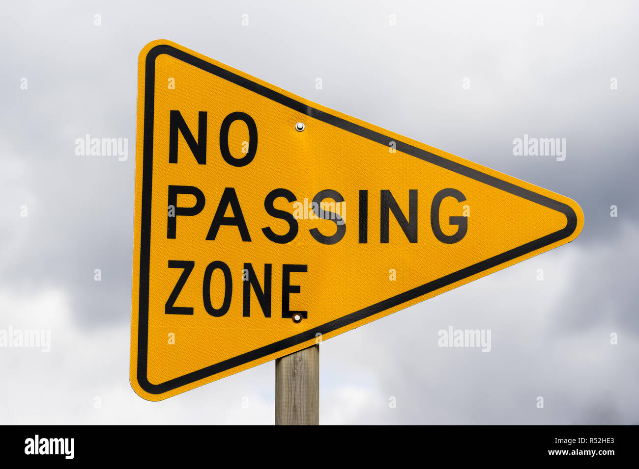 Do Not Pass Road Sign