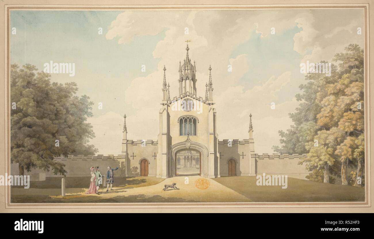 A view of the entrance arch at Bishopthorpe, York. Bishopthorpe. 1769 ...