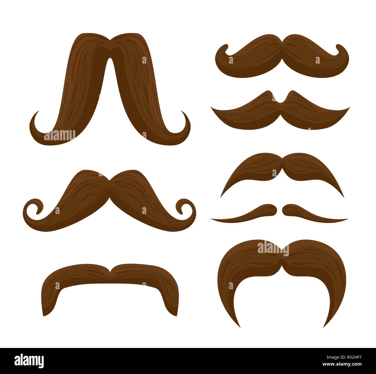 Mustache Styles Clipart