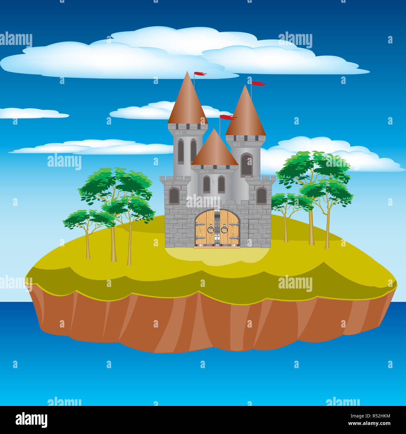 Fortress on island Stock Photo - Alamy
