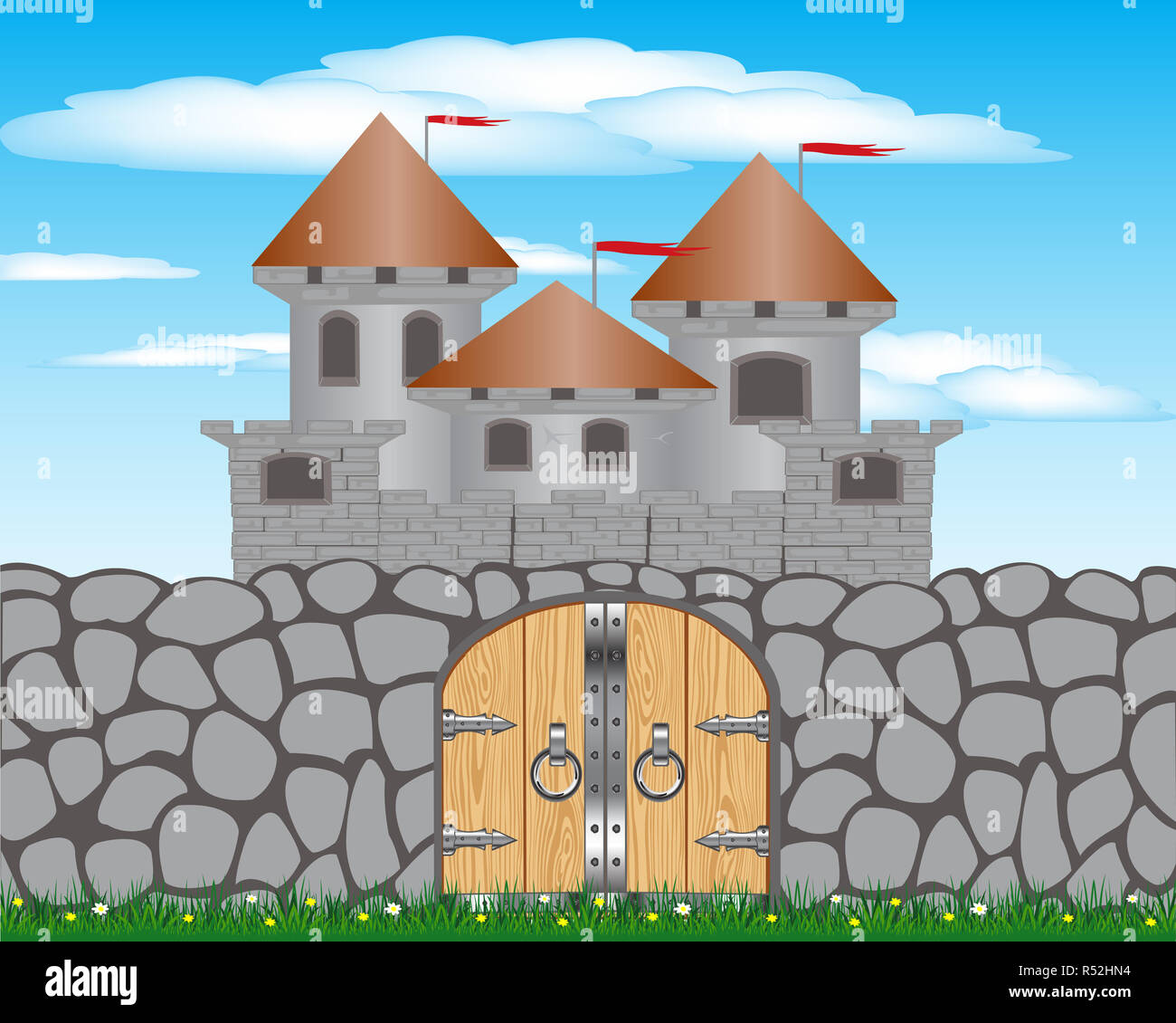 The grey lock, illustration Stock Photo - Alamy