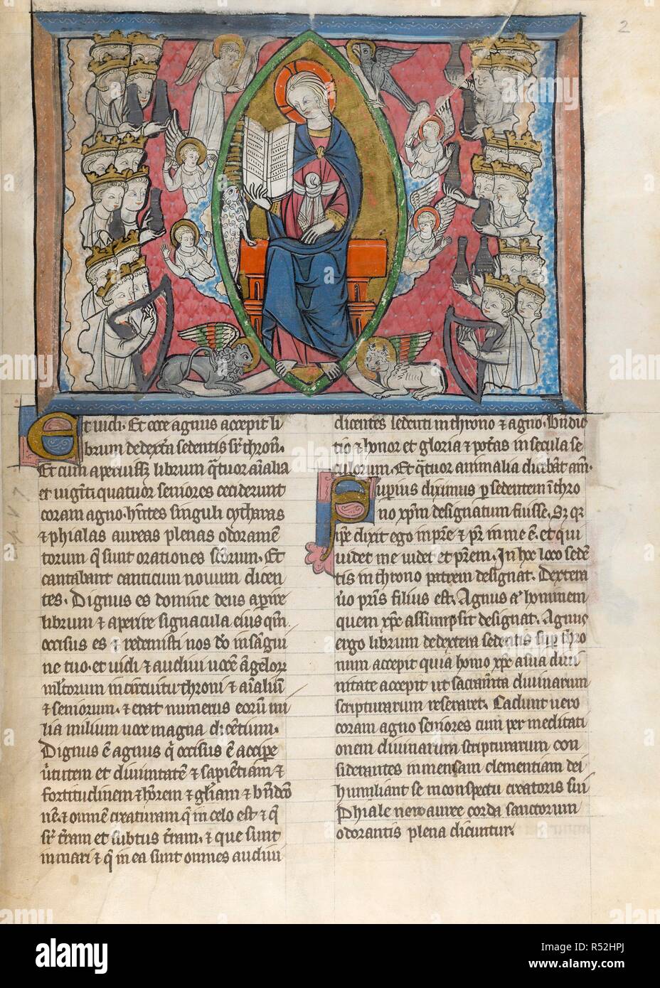 Book of Revelation, chapter 5, verse 7. The slain Lamb takes the book ...