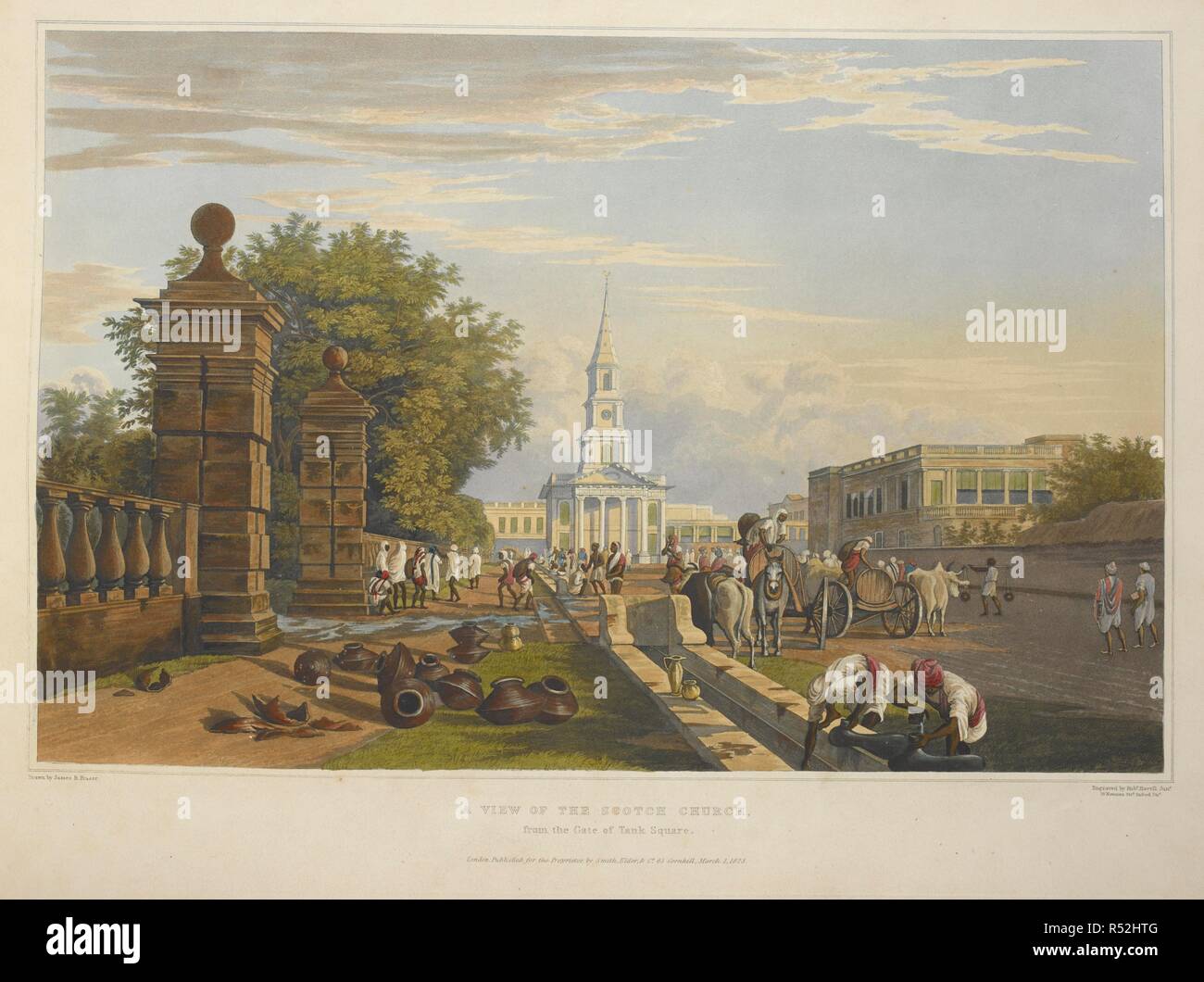 'A view of the Scotch Church, from the Gate of Tank Square'. Views of ...