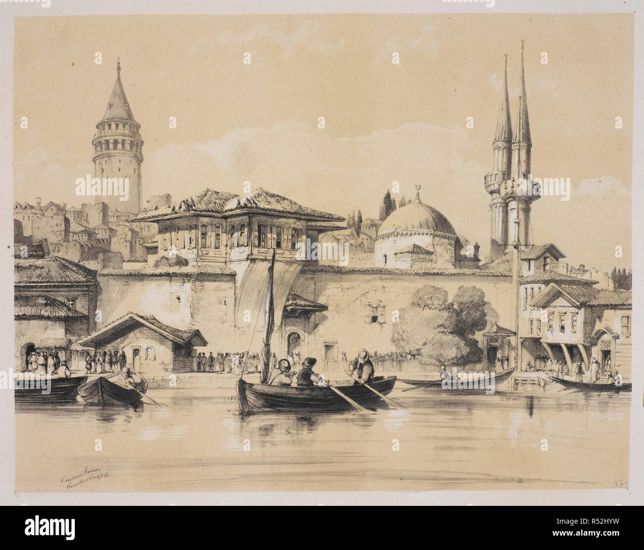View of Constantinople. A river. Lewisâ€™s Illustrations of ...