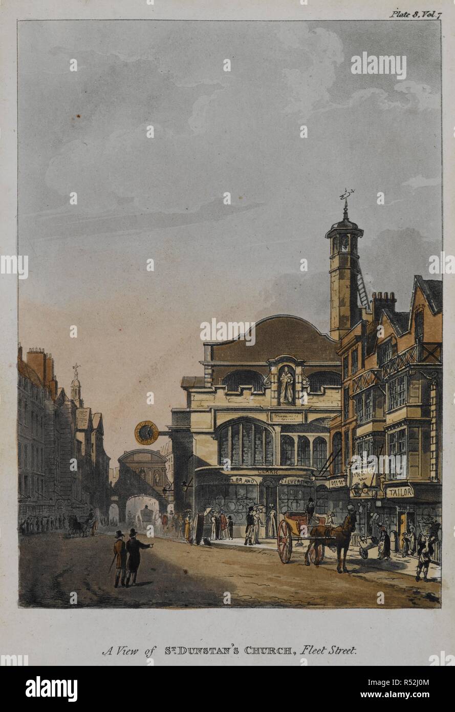 A View of St. Dunstan's Church, Fleet Street. View of St. Dunstan's ...