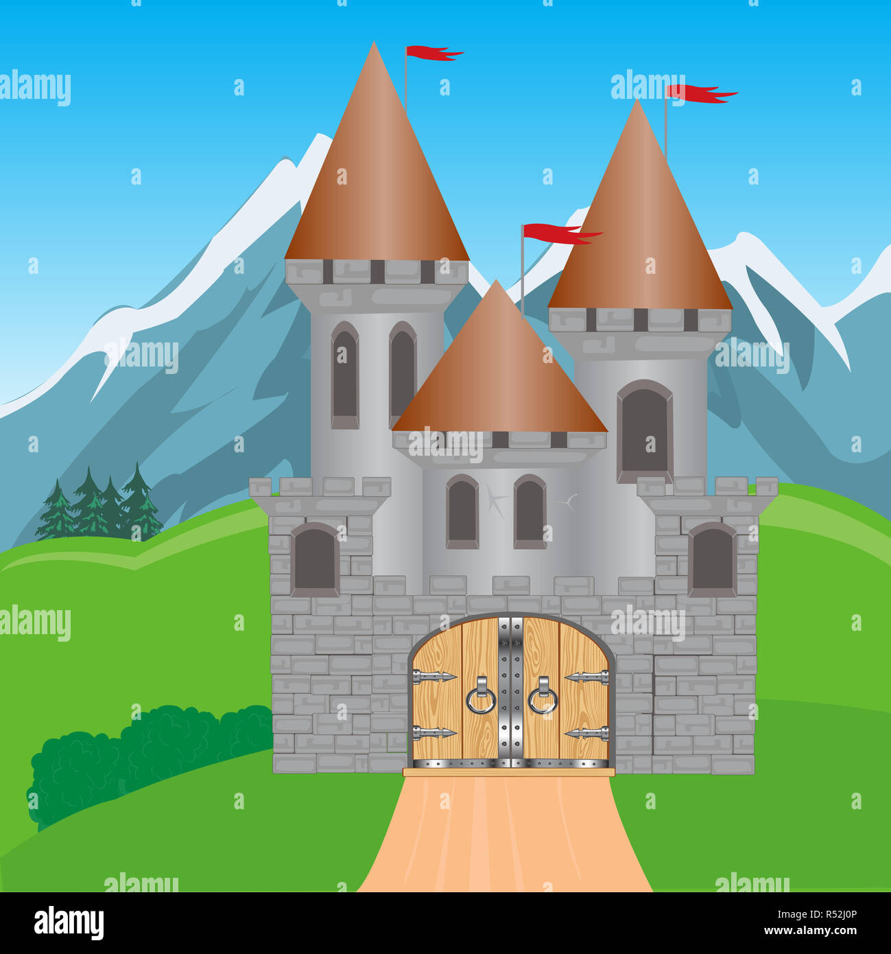Hill Fort Illustration Stock Photos & Hill Fort Illustration Stock ...
