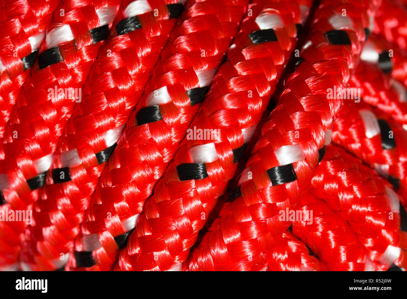 Red and black nylon rope hi-res stock photography and images - Alamy