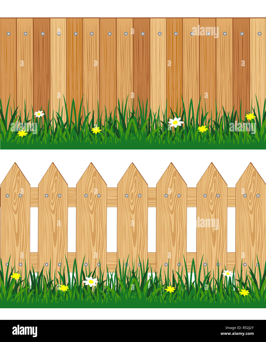 Two fences Cut Out Stock Images & Pictures - Alamy